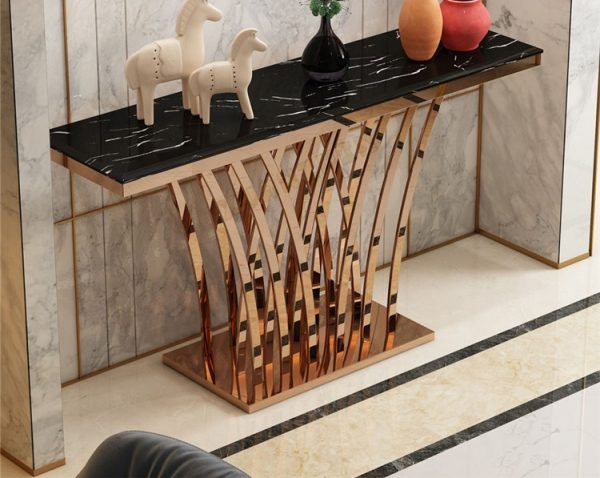 Beautiful golden console design - Shopps.In