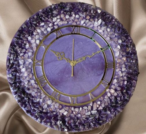 marble clock with Golden frame - Shopps.In