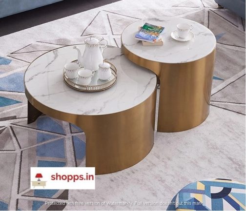 Marble Indian nesting tables Metal - Shopps.In