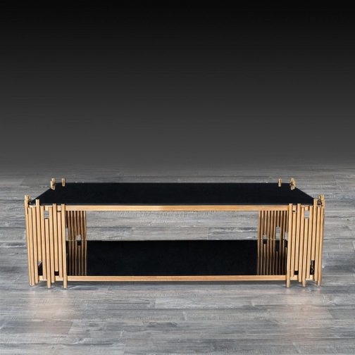 Metal glass top Center Table - Shopps.In