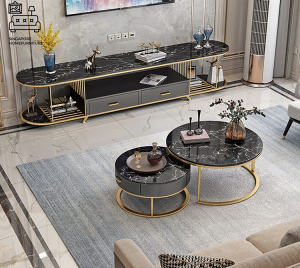 Big TV unit Marble - Shopps.In